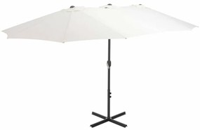 Zahradní slunečník s hliníkovou tyčí 460 x 270 cm