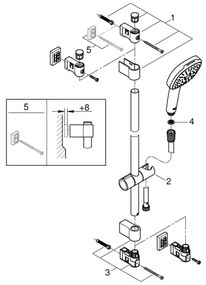GROHE 26932001 - Sprchový set VITALIO COMFORT 110 900 mm lesklý chrom
