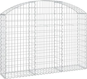 Klenutý gabionový koš 150 x 30 x 100/120 cm pozinkované železo 153445