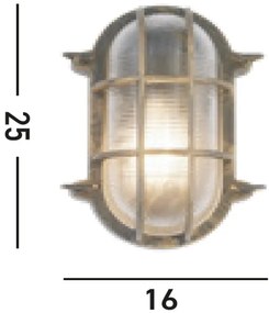 Searchlight 61402BG Venkovní stropní / nástěnné svítidlo BOBBI černé zlato
