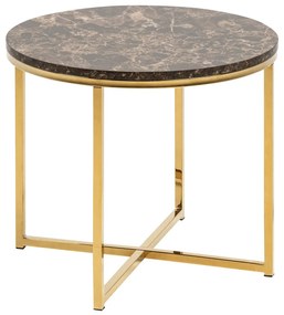Odkládací stolek Alisma – hnědá 42,7 × 50 × 50 cm ACTONA