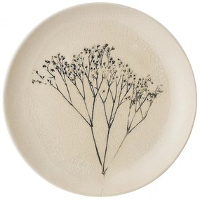 Bloomingville Dezertní talíř Bea Nature 21,5 cm, béžová barva, keramika