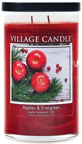 Village Candle Vonná svíčka Jablko & Cesmína - Apples & Evergreen, 538 g