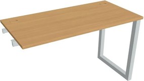 Hobis Kancelářský pracovní stůl k řetězení Hobis UEO 1200R, bílá RAL 9016, deskaakát