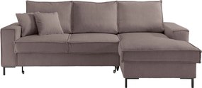 XXXLutz ROHOVÁ SEDAČKA, textil, šedavě hnědá P & B - Sedací soupravy - 002310021703