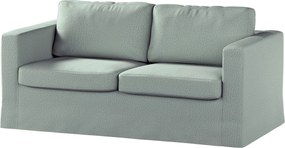Potah na pohovku IKEA Karlstad 2-místná , nerozkládací, dlouhý barva zelená látka pletený vzor