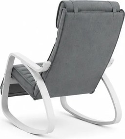 houpací křeslo, lenoška Songmics SWING nosnost 150kg, 67x115x91cm, tmavě šedá