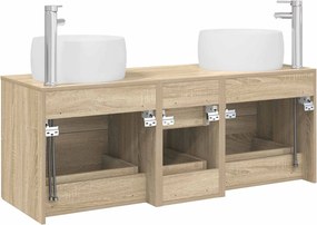 Sada koupelnového nábytku 3 ks Dub sonoma 49,5 x 44,5 x 66 cm 3405933