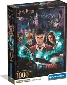 CLEMENTONI Puzzle Harry Potter: Vítejte v Bradavicích 1000 dílků / 50x