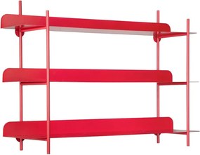 Červená patrová kovová police 60 cm Cool Retro – PT LIVING
