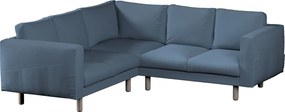 Potah na pohovku IKEA Norsborg rohová 4-místná barva modrá látka pletený vzor