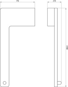 Slezák - RAV Držák toaletního papíru bez krytu NIL - , Metal Grey lesk
