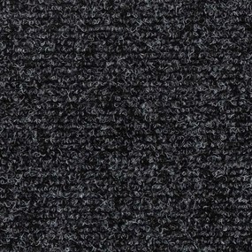 Schodové rohože samolepicí 30 ks 76 x 20 cm tmavě šedé obdélníkové 3365722