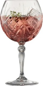 Křišťálové skleničky v sadě 4 ks na gin 650 ml Melodia – Lyngby Glas