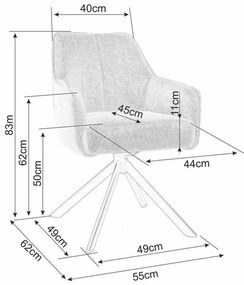 Jídelní židle Slavia, olivová