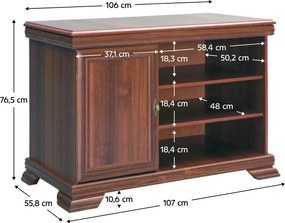 Televizní stolek KORA, samoa king
