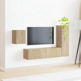 Sestava TV skříněk 4 ks Sonoma dub Kompozitní dřevo 3408999