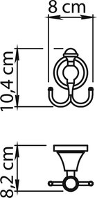 Gedy Gedy, NEVIS dvojháček, chrom, NV2613