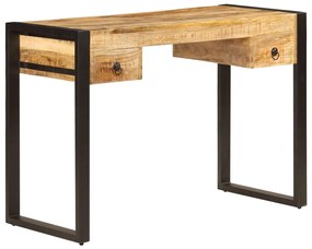 Psací stůl se 2 zásuvkami - masivní mangovník | 110x50x77 cm