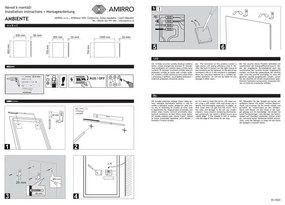 Amirro Ambiente Zrcadlo 50 x 70 cm s LED podsvícením, 410-814