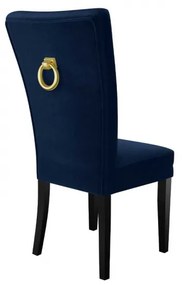 Čalouněná jídelní židle ST67 + klepadlo, Barva:: chrom, Barva: černá, Potah: Magic Velvet 2219