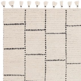 Tribeca Design Kusový koberec Livan Cream Black Tile Rozměry: 120x170 cm