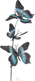 Dekorační větvička s modrými motýlky Butterfly - 10*10*65 cm