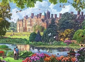 Ravensburger Puzzle Královské rezidence, Velká Británie / 4x500 dílků