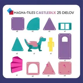 MAGNA-TILES Magnetická stavebnice Castle / 25 dílků / od 3 let
