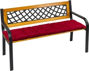 Bellatex Sedák na lavici prošívaný Červená rozměr 40x150 cm
