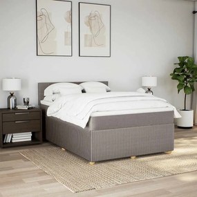 Box spring postel s matrací taupe 140x200 cm textil 3287483