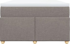 Box spring postel s matrací taupe 120x190 cm textil 3285363