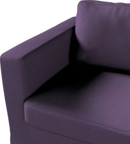 Potah na pohovku IKEA  Karlstad 3-místná, nerozkládací, dlouhý barva fialová látka pletený vzor