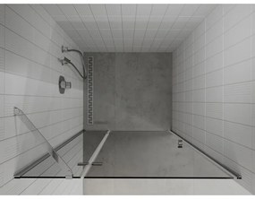 Mexen ROMA sprchové otevírací dveře ke sprchovému koutu 80 cm, šedá, 854-080-000-01-40