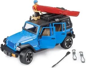 Bruder Jeep Wrangler Rubicon s kajakem a figurkou / 1:16 / od 4 let