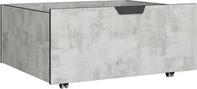 NANO e | postel jednolůžko NA13 s roštem a úložným prostorem | 90x200 cm | UNI provedení | grafit/enigma