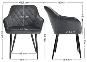 Set dvou jídelních židlí LDC088G02 (2 ks)