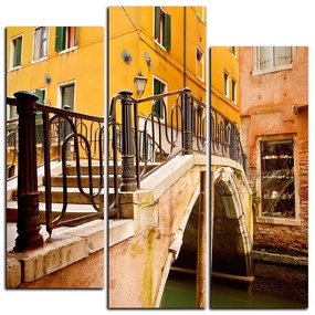 Obraz na plátně - Malý most v Benátkách - čtverec 3115C (75x75 cm)