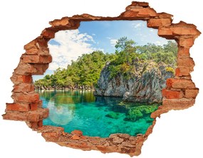 Wallmuralia Nálepka fototapeta 3D výhled Modrá laguna 90x70 cm
