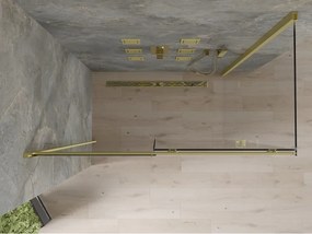 Mexen Omega sprchový kout 130x70cm, 8mm sklo, zlatý profil-čiré sklo, 825-130-070-50-00