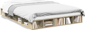 vidaXL Rám postele 140 x 200 cm kompozitní dřevo [3280481] Barva: dub sonoma