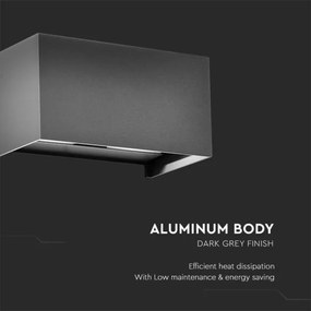 LED Venkovní nástěnné svítidlo LED/24W/230V 3000K IP65 antracit