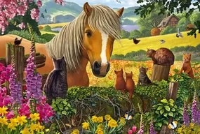SCHMIDT Puzzle Setkání u výběhu / 150 dílků / 43,2 x 29,1 cm