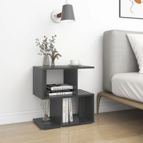 Noční stolek šedý 50 x 30 x 51,5 cm kompozitní dřevo