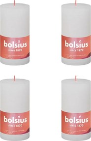 Bolsius Rustikální válcové svíčky Shine 4 ks 130x68mm [440832] Barva: Obláčkově bílá