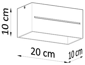 LOBO 2 Stropní světlo, šedá SL.0385 - Sollux