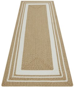 Hanse Home, Kusový koberec Braided 105556 Creme Beige – na ven i na doma, 120x170, béžová, chodba / předsíň