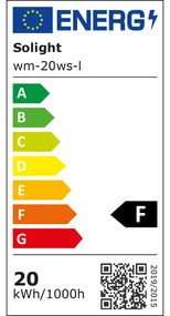 Solight LED reflektor PRO se senzorem, 20W, 1840lm, 5000K, IP44