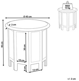 Příruční stolek Jagza (šedá). 1080428