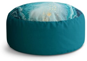 Sablio Taburet Circle Modrý pigment: 40x50 cm